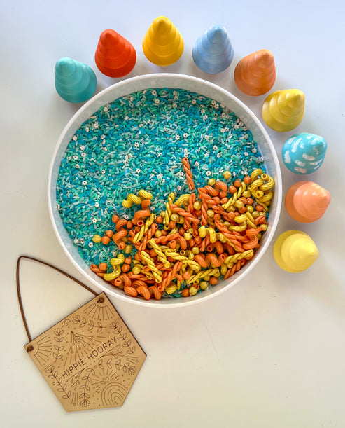 Spring Sky Sensory Bin Filler – Hippie Hooray Sensory Play