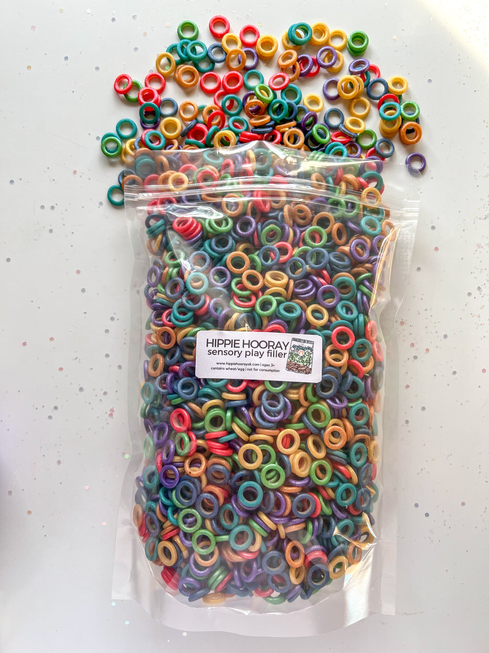 Ring Around the Rainbow Sensory Bin Filler – Hippie Hooray Sensory Play