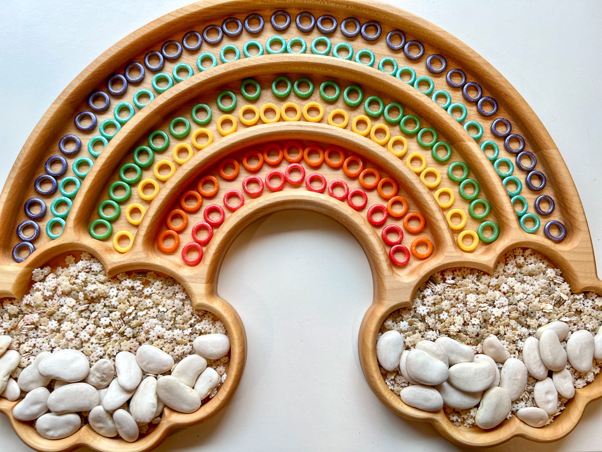 Ring Around the Rainbow Sensory Bin Filler – Hippie Hooray Sensory Play